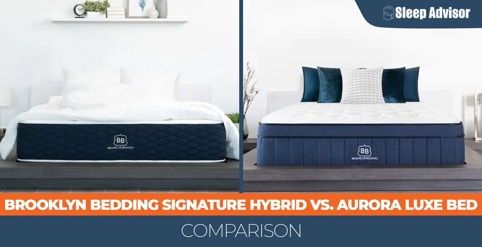 Our Brooklyn Bedding Signature Hybrid vs. Aurora Luxe Bed Comparison ...